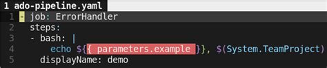 syntax highlighting how to recognize azure pipeline template expressions in bash vi and vim