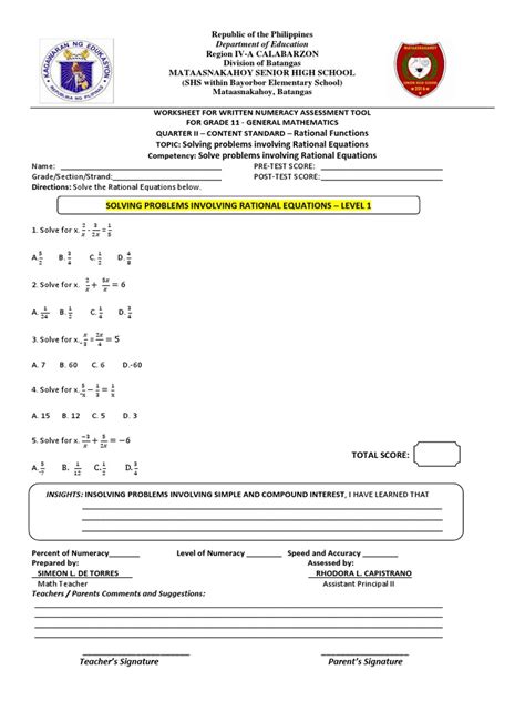 rational functions solving problems involving rational equations solve problems involving