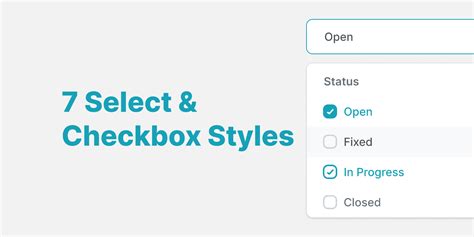 7 Select Checkbox Styles Figma