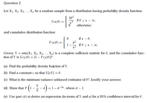 solved question 2 let x1 x2 x3 xn be a random sample