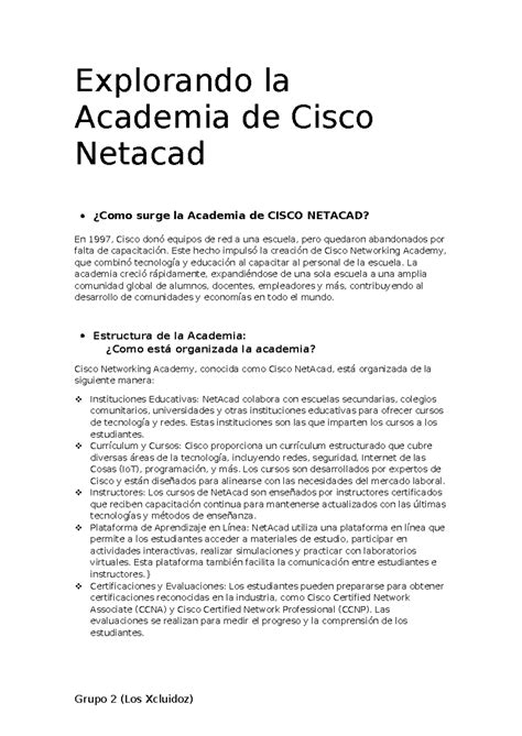 Explorando La Academia De Cisco Netacad Explorando La Academia De