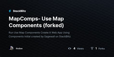 MapComps Use Map Components Forked StackBlitz