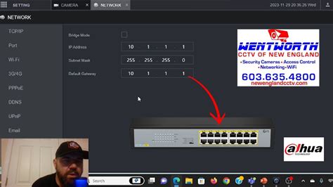 How To Configure A Dahua NVR S Built In PoE Switches Network Settings