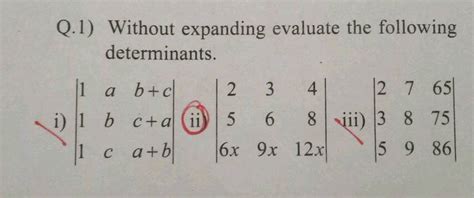 evaluate the determinants 2 4 5 1