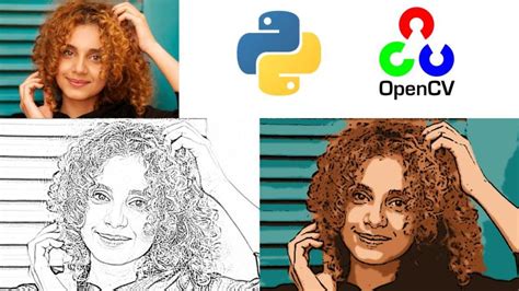 cartoon sketch effect on images using opencv in python opencv python my xxx hot girl