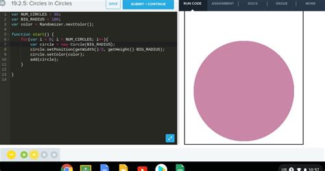 codehs assignment draw circles learnjavascript