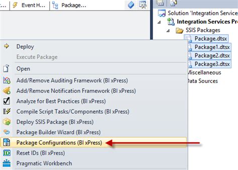 adding copying ssis xml package configurations data and analytics with dustin ryan