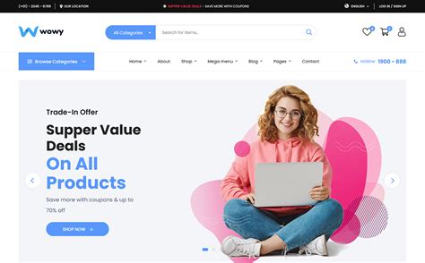 Wowy Bootstrap 5 Ecommerce Frontend Dashboard HTML Template