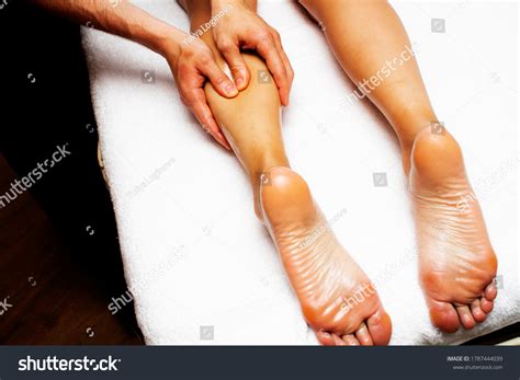 Lymphatic Drainage Massage Legs Lower Legs ภาพสต็อก 1787444039 Shutterstock