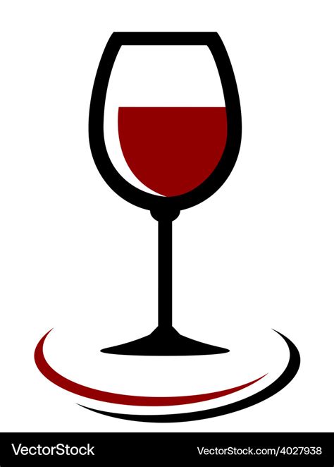 Red Wine Glass Icon Royalty Free Vector Image Vectorstock