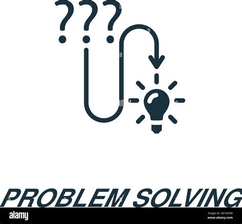Problem Solving Icon Monochrome Simple Sign From Critical Thinking