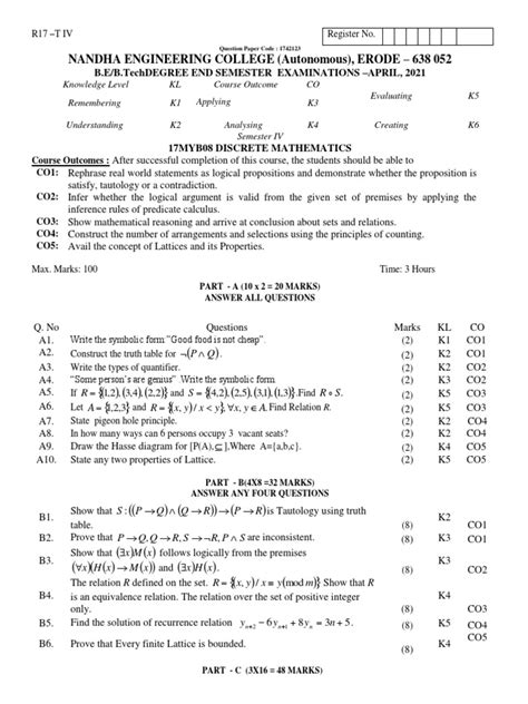 17myb08 discrete mathematics pdf inference logical expressions