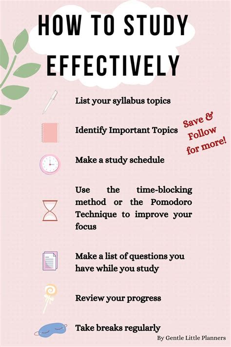 Effective Study Tips For College Students