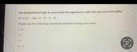 solved use propositional logic to prove that the argument is