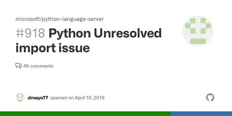 Python Unresolved Import Issue Issue 918 Microsoft Python Language