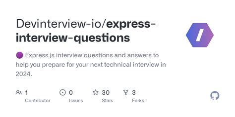 Github Devinterview Ioexpress Interview Questions 🟣 Expressjs Interview Questions And