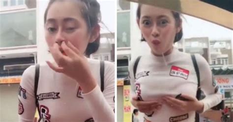 The Awkward Moment This Woman Adjusts Her Bra Using A Tinted Car Window As A Mirror Backfires