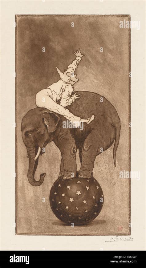 Elephant And Clown L Elephant Et Le Clown C 1889 Henri Charles