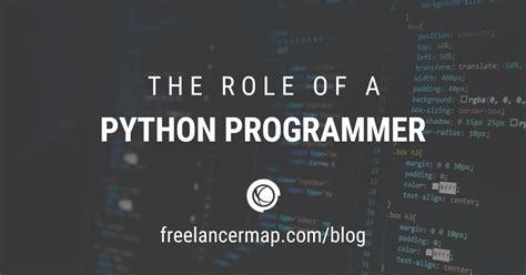 what does a python programmer do job profile and it role