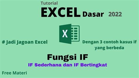 Tutorial Menggunakan Rumus IF Pada Microsoft Excel IF Sederhana Dan If