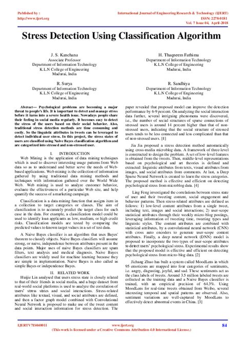pdf ijert stress detection using classification algorithm ijert journal