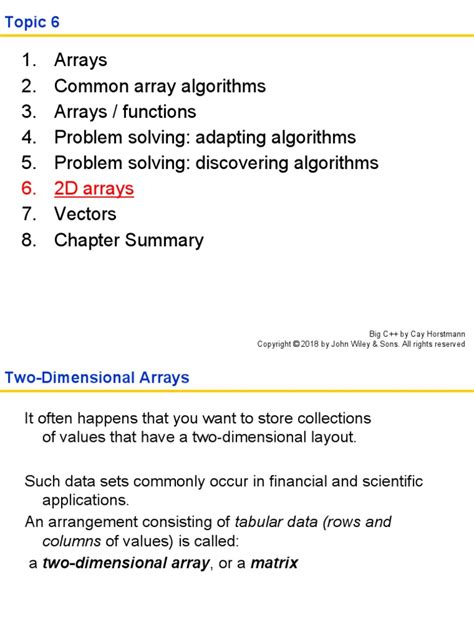 2d arrays pdf array data structure matrix mathematics