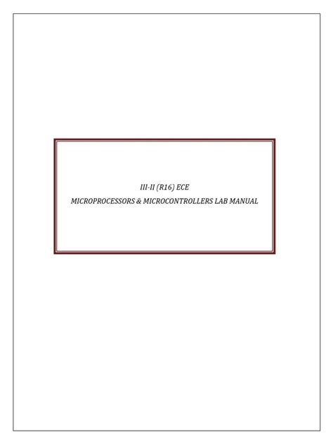 mpmc lab manual for 20 21 final pdf assembly language subroutine