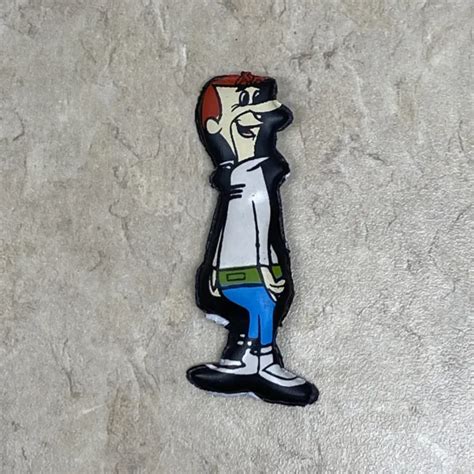 RARE VINTAGE GEORGE Jetson The Jetsons Puffy Fridge Magnet 2 3 96