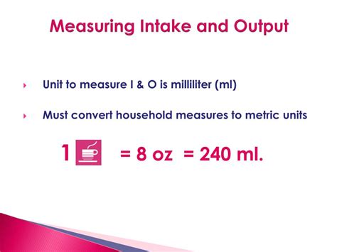 how to calculate intake and output nursing