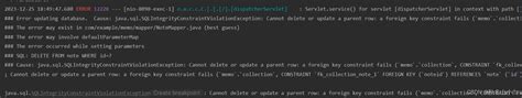 已解决 删除失败报错java sql SQLIntegrityConstraintViolationException Cannot
