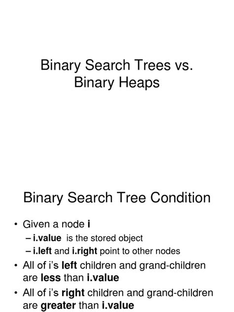 bst vs heaps pdf algorithms and data structures areas of computer science