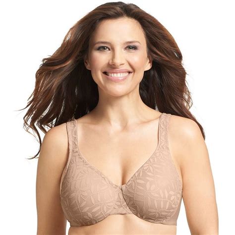 Olga® By Warners® Sheer Leaves Lace Full Figure Full Coverage Minimizer Bra 35519 Olga Bras