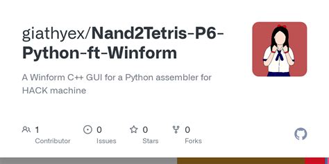 GitHub Giathyex Nand2Tetris P6 Python Ft Winform A Winform C GUI