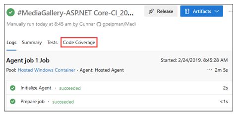 asp core code coverage reports on azure devops laptrinhx