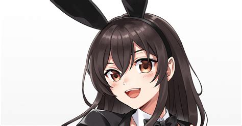 Bunny Girl Bunny Suit Long Black Hair バニーさん Pixiv
