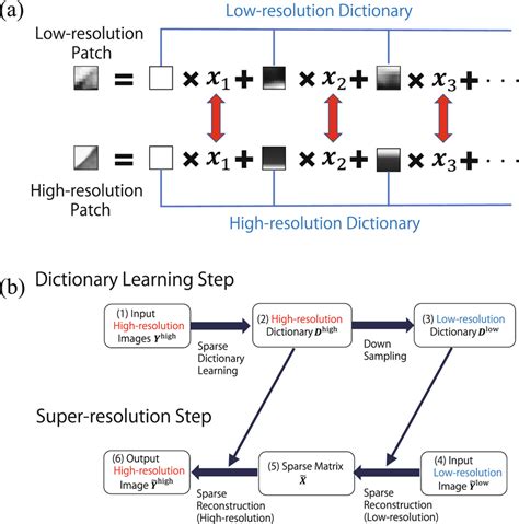 a schematic illustration of the sparse super resolution b download scientific diagram