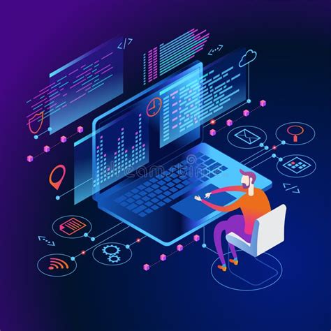 Programming Web Banner Stock Vector Illustration Of Business