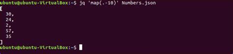 bash jq command