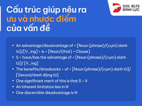 Các cấu trúc câu ăn điểm trong Writing IELTS task 2
