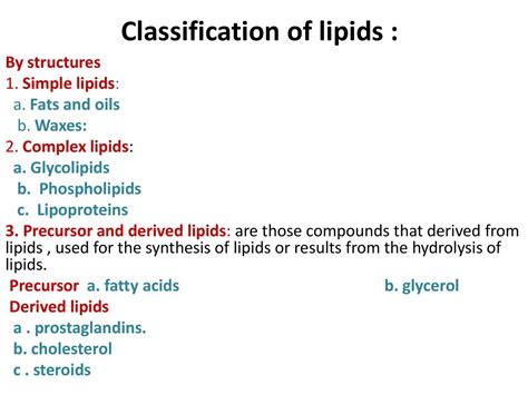 simple lipid structure