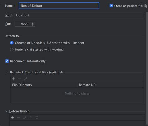 debugging nestjs debug with watch mode port already in use stack overflow