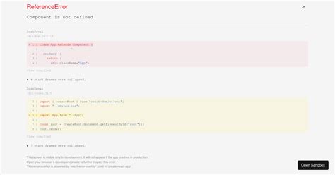 React Dev Forked Codesandbox