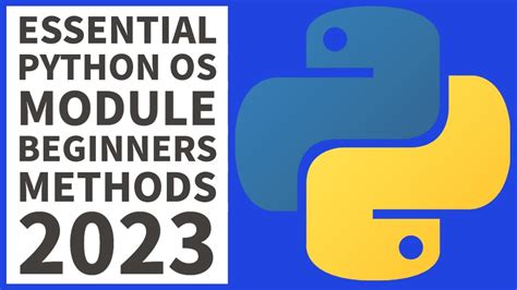 Mastering Python OS Module 6 ESSENTIAL OS Module Examples 2023 YouTube