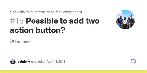 Possible To Add Two Action Button Issue Sidevesh React Native