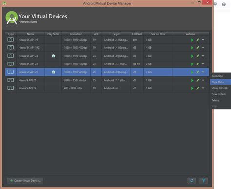 Flutter I Try To Make Android Studio Emulator Work