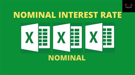 How To Calculate Nominal Interest Rate Using Excel Function NOMINAL