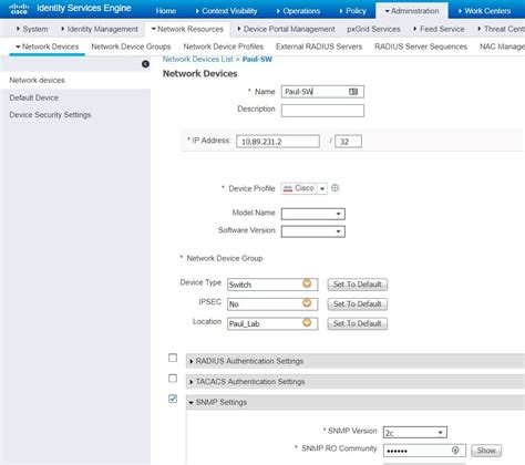 ise profiling without active auth cisco community