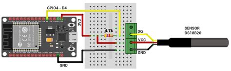 cómo programar el ds18b20 con arduino ide y esp32 unit electronics