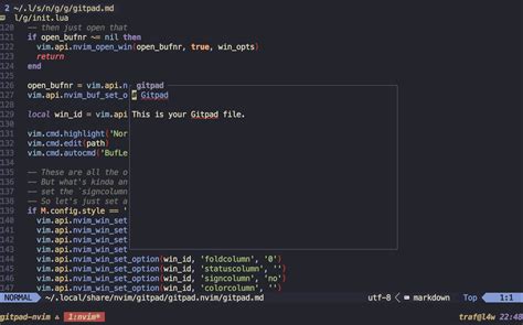 GitHub Yujinyuz Gitpad Nvim Minimal Neovim Plugin For Taking Down