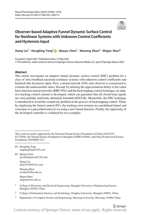 observer based adaptive funnel dynamic surface control for nonlinear systems with unknown